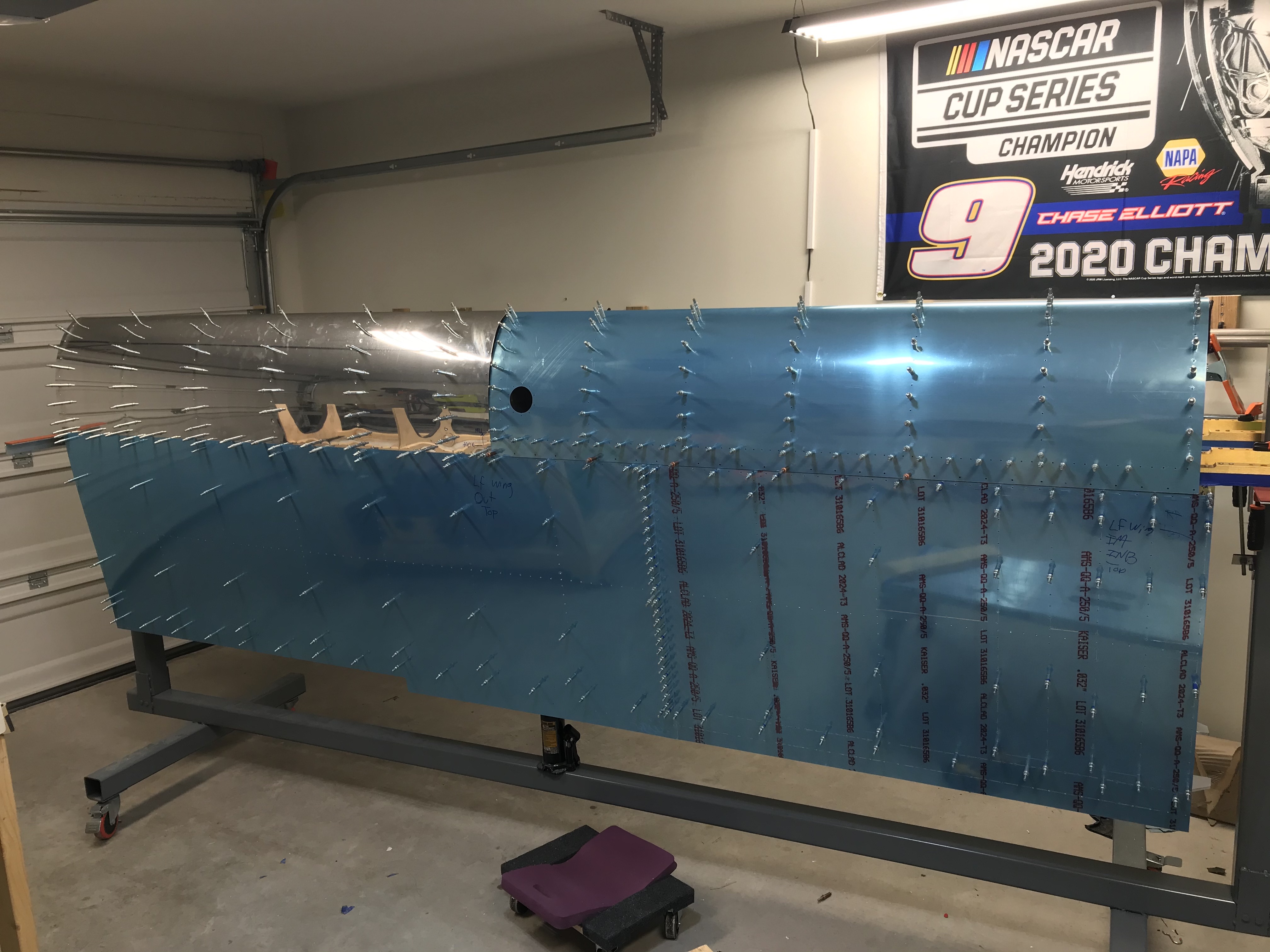 Fitting Leading Edges and Tanks – N249DA